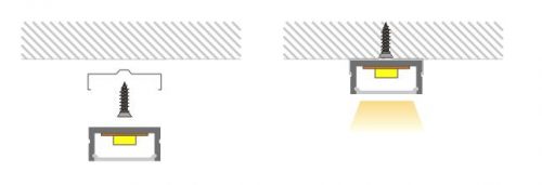 LED Aluminum Profile AP1911A 19.5×20.2mm - DERUN LED