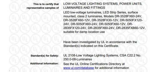 UL Listed LED Strip Lights Supplier & Manufacturer - DERUN LED