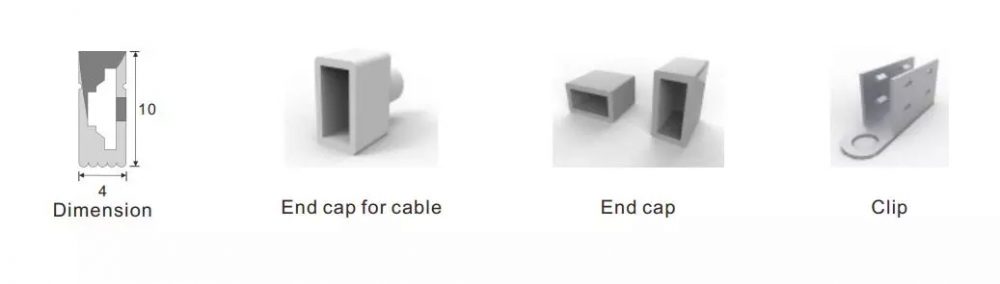 Flexible Silicone LED Diffuser Tube Channel for LED Strip Lights ...