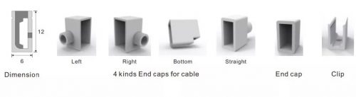 Flexible Silicone LED Diffuser Tube Channel for LED Strip Lights ...