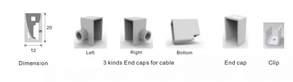 Flexible Silicone LED Diffuser Tube Channel for LED Strip Lights ...