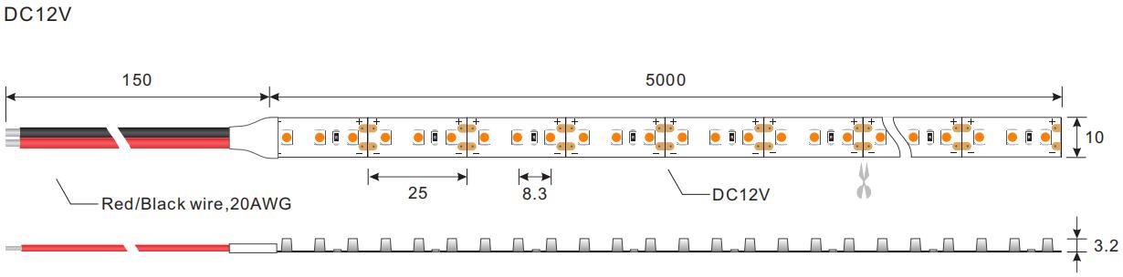 Narrow Beam Angle Wall Washing LED Strip Light - DERUN LED