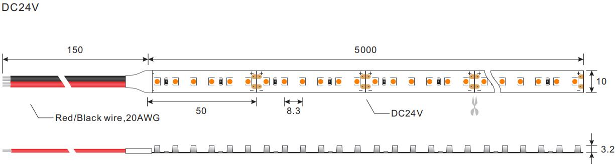 Narrow Beam Angle Wall Washing LED Strip Light - DERUN LED
