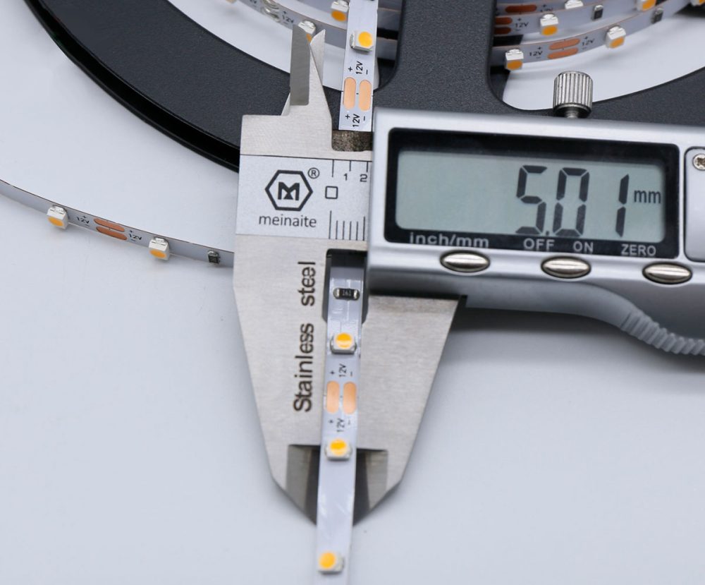 Super Slim 5mm Wide 3528 60LEDs Ultra Thin Strip Lights - DERUN LED