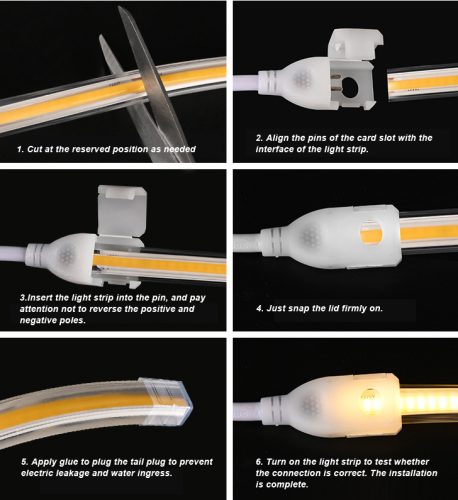 China Supplier Factory Price Wholesale 220V Waterproof COB LED Strip ...