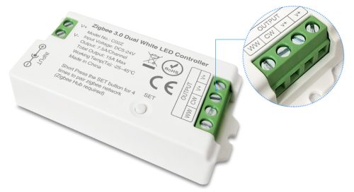 C01Z/C02Z Zigbee 3.0 Single Color/Dual White LED Controller - DERUN LED