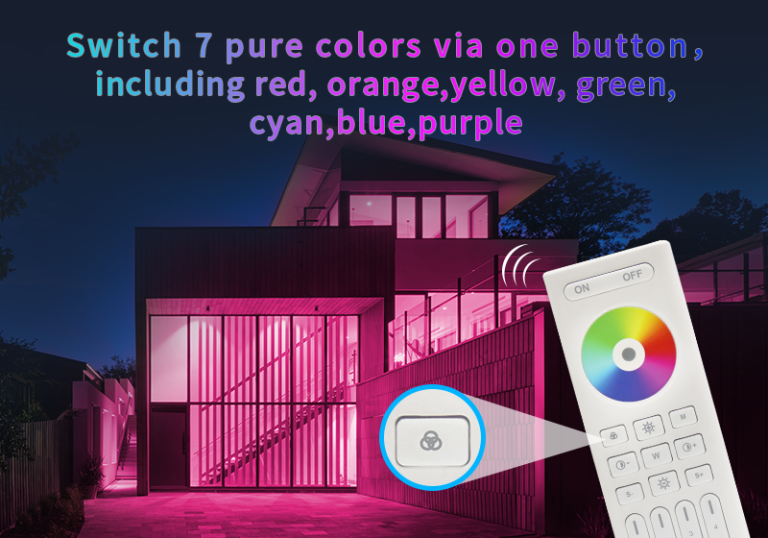 RC03RF 2.4GHz RF 4 Zone RGB/RGBW/RGBCCT Remote Controller - DERUN LED